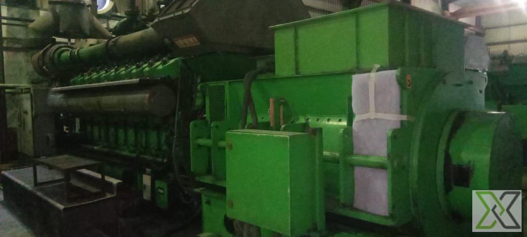 Jenbacher J620 Gs Gas Engine 44 Mw V12 Natural Gasbiogas Generator 2008